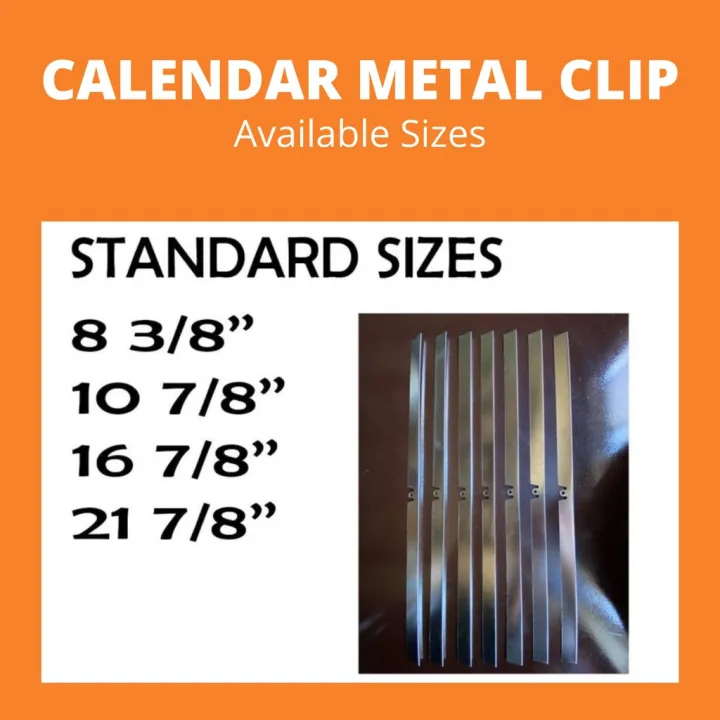 ·100PCS Metal Calendar Clip (for Commercial Calendar) | Lazada PH