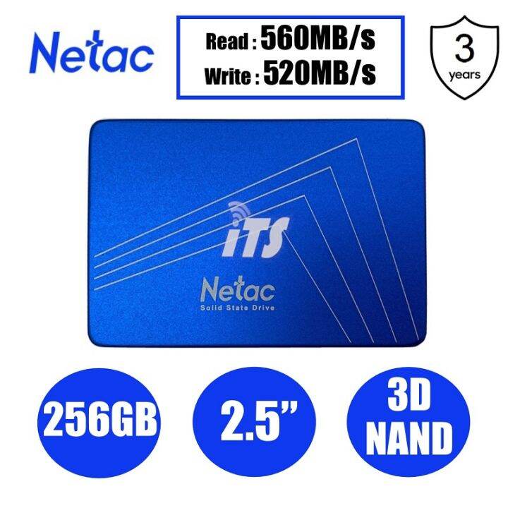 Netac N600S 2.5" 3D Flash TLC SATA III SSD (128GB/256GB/512GB) | Lazada