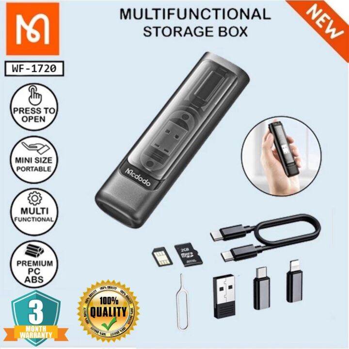 Mcdodo WF-1720 CABLE ADAPTER Connector CABLE CHARGER TRAVEL KIT | Lazada