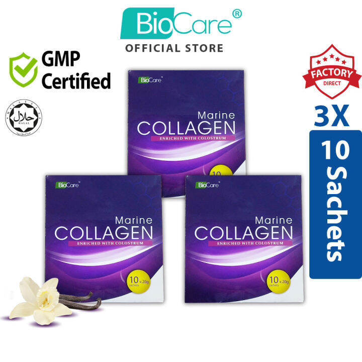 Biocare Marine Collagen boxes 20g ( 3 X 10 sachets) | Lazada