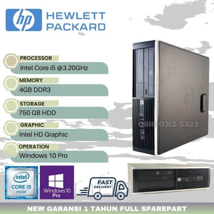 CPU BUILT UP HP 6300 SFF INTEL CORE I5 RAM 4 GB HDD 750 GB WIN 10 SIAP PAKAI | Lazada Indonesia