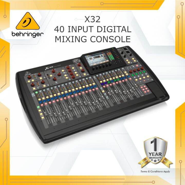 BEHRINGER X32 40-Input, 25-Bus Digital Mixing Console with 32 ...