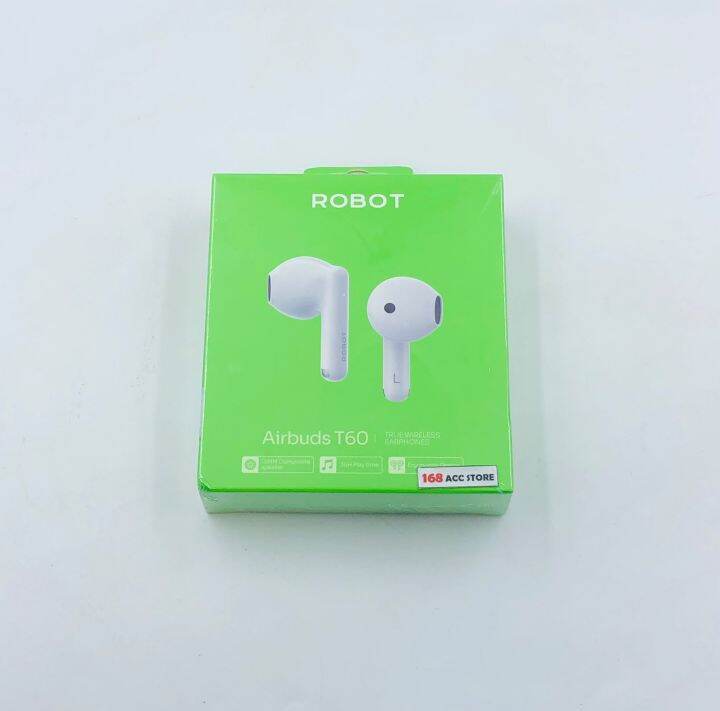 Handsfree TWS Wireless Robot Airbuds T60 Bluetooth 5.3 Half Ear ...