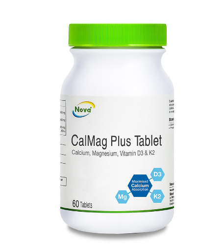 [TY PHARMACY] Nova CalMag Plus Tablet (60's) for bone , calcium ...