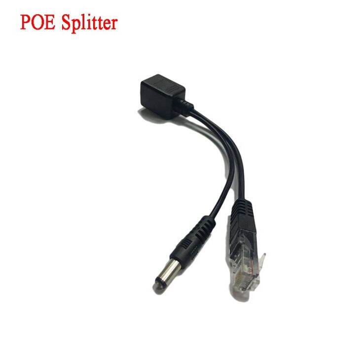 POE Kabel Pasif Power Over Ethernet Kabel Adaptor POE Pemisah RJ45 ...