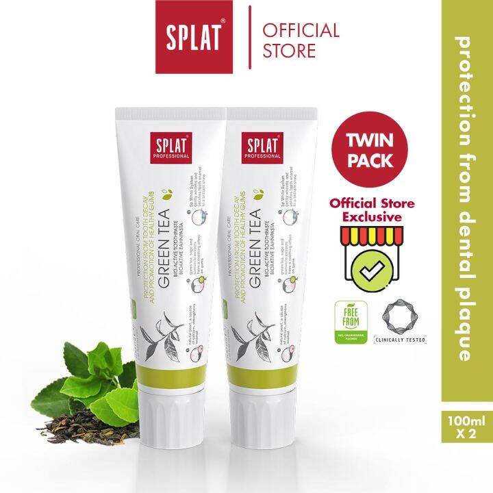 SPLAT Professional Series Green Tea Toothpaste [100ml] EXP Oct 2024 ...