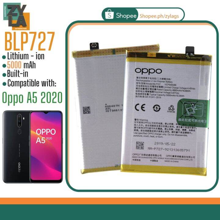 Oppo A5 2020 Battery Model BLP727 Original Equipment Manufacturer ...