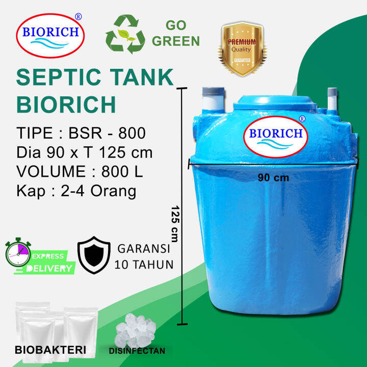 Septic Tank Bio / Septictank Biotech / Tangki Septik Biofil / Septitank Biotank / Volume 800 ...