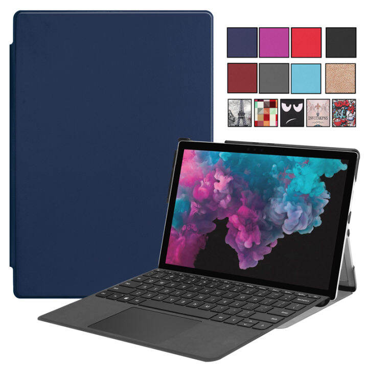 Magnetic Flip Case for Surface Pro 4 5 6 7 12.3 inch Hard Smart Cover ...
