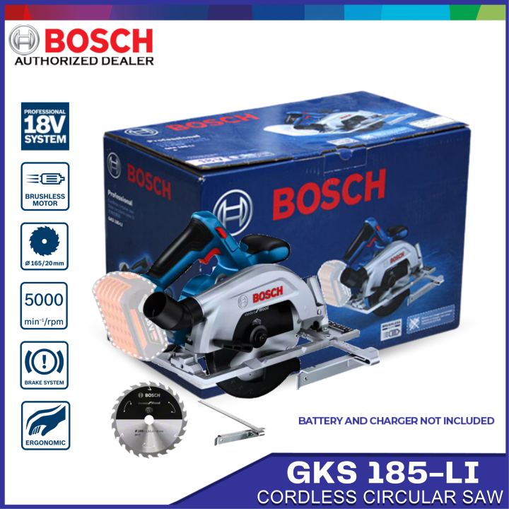 Bosch GKS 185-LI Solo 165mm Blade Circular Saw Cordless Power Tool ...