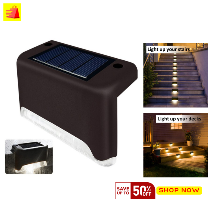 Solar Deck Waterproof Led Lights(4 Pcs per pack)Outdoor for Railing ...