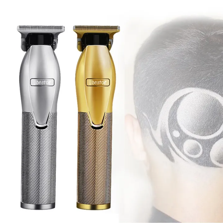Gold barber shop powerful cutter hair cutting machine Cordless hair ...