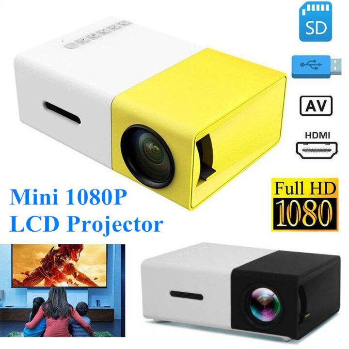 Portable LCD Mini Projector For Cellphone 1080P Wifi LED Projector Home ...