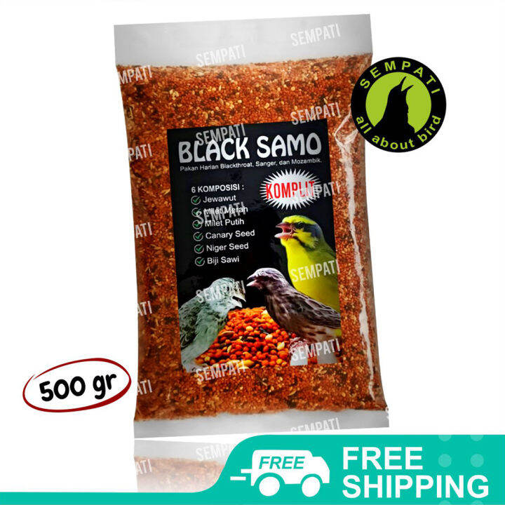 SEMPATI Black Samo 500gram Merek Sempati Pakan Burung Blackthroat ...