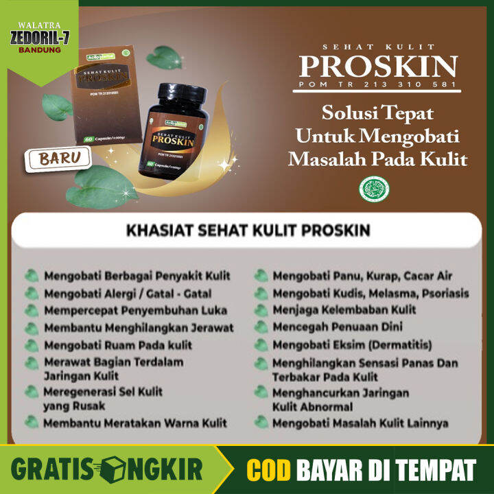 Obat Proskin Sehat Kulit Kapsul Acep Herbal, Pro Skin Obat Penyakit ...