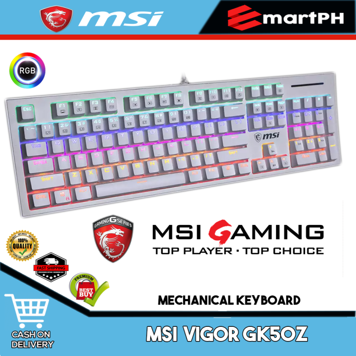 SUPER SALE EmartPH MSI Gaming Mechanical Keyboard RGB Vigor GK50Z Msi Gk50z Mechanical Keyboard ...