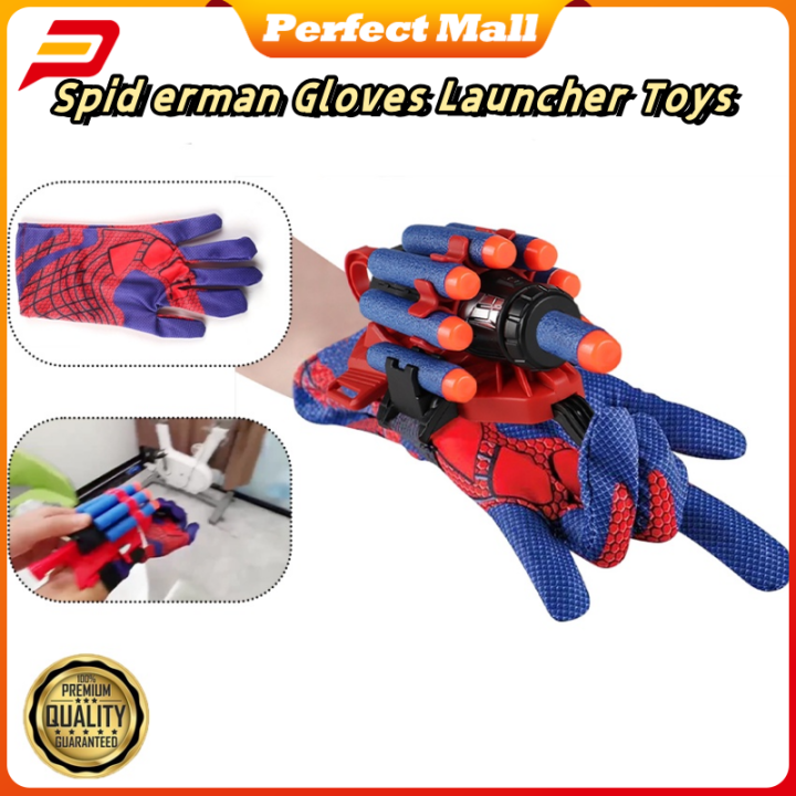 Spider Man glove spider silk launcher launch soft bomb suction cup ...
