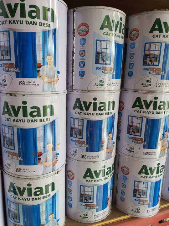 CAT AVIAN KAYU DAN BESI HIGH GLOSS ENAMEL 1 KG CAT MINYAK AVIAN ...