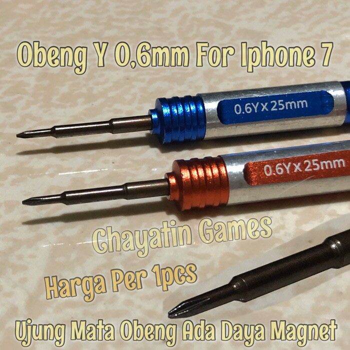 Obeng Ponsel HP Satuan Model Y Ukuran 0.6mm Untuk Iphone 7 | Lazada ...