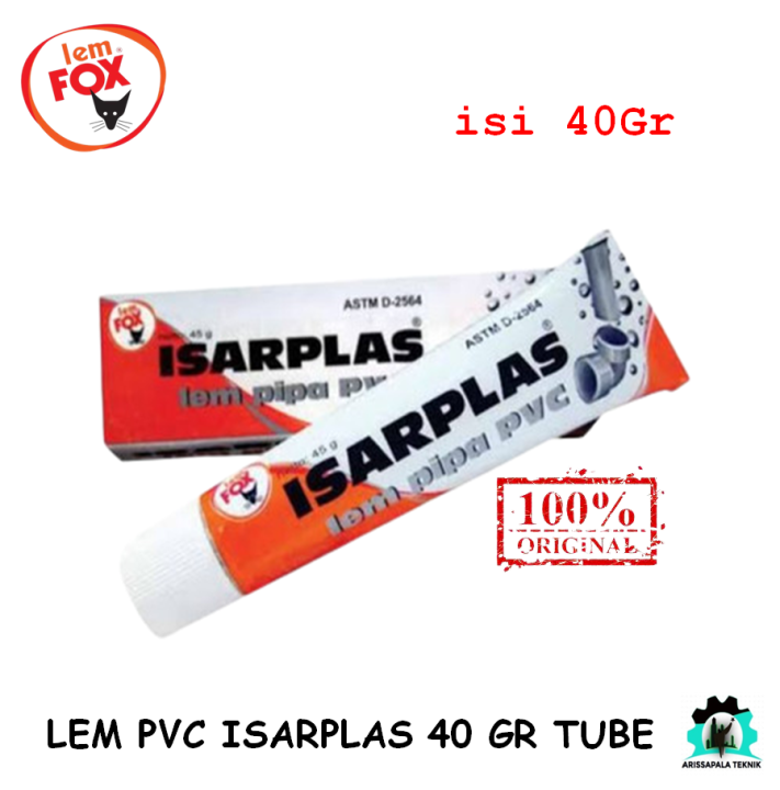 Lem Pipa Pvc Lem Paralon ISARPLAS Lem Pralon PVC ISARPLAS TUBE 45 Gr | Lazada Indonesia