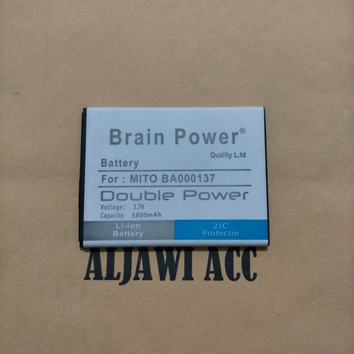 Baterai Batre Battery Mito A62 BA000137 Double Power Battery | Lazada ...