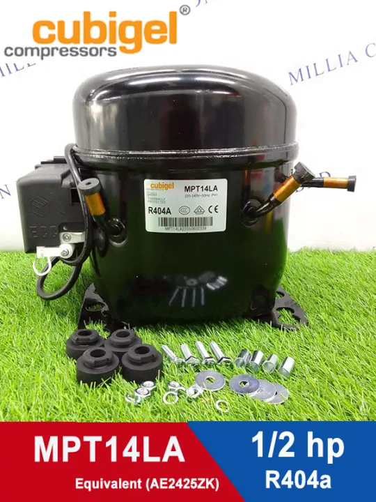 CUBIGEL COMPRESSOR MPT14LA 1/2 HP / R404 (REPLACE AE2425ZK) | Lazada