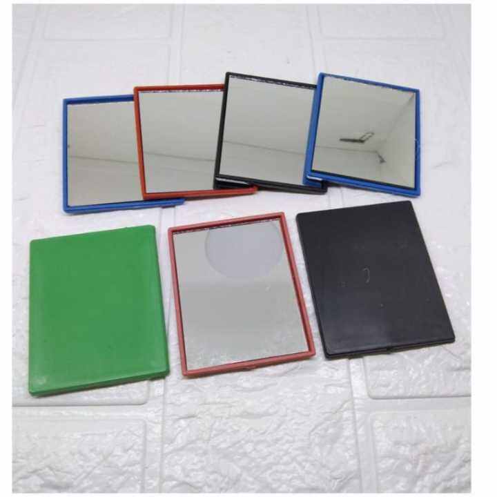 kaca kotak polos mini / cermin makeup kecil / cermin saku | Lazada ...