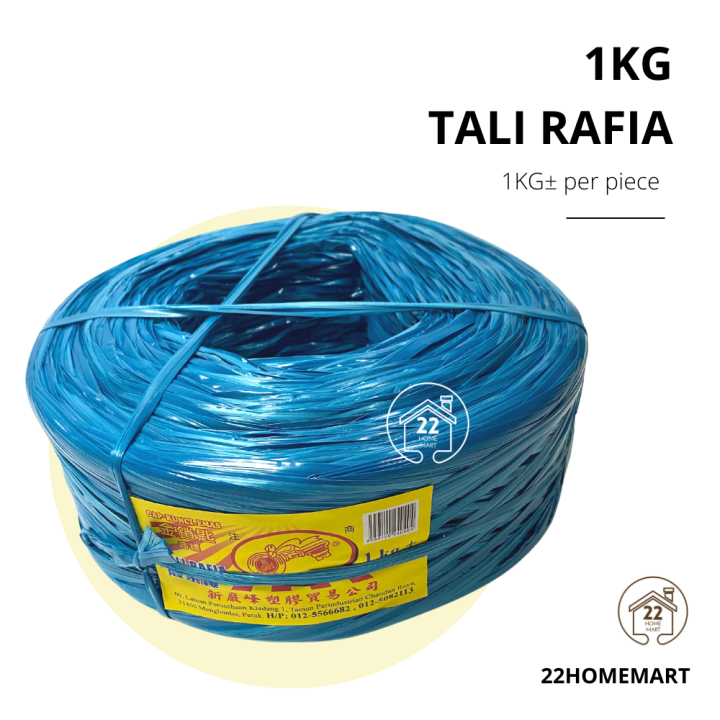 Raffia String 1KG± /Nylon Rope/Plastic Rope/Tali Rafia/Nylon String ...