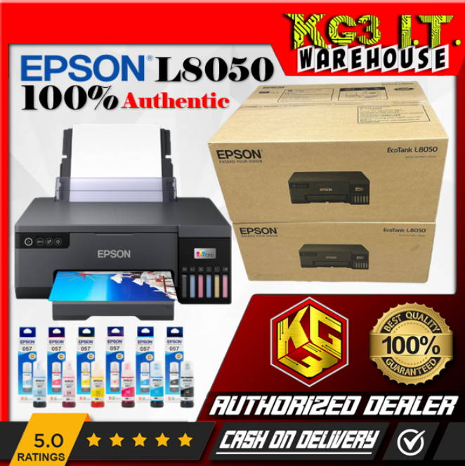 Epson EcoTank L8050 Ink Tank Printer (Print, Ink Tank System, A4, 057 Ink) | Lazada PH