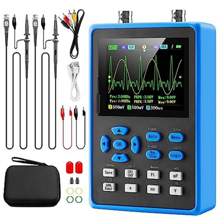 LCD Handheld Digital Oscilloscope Kit - 2 Channel 2.8Inch TFT Mini ...