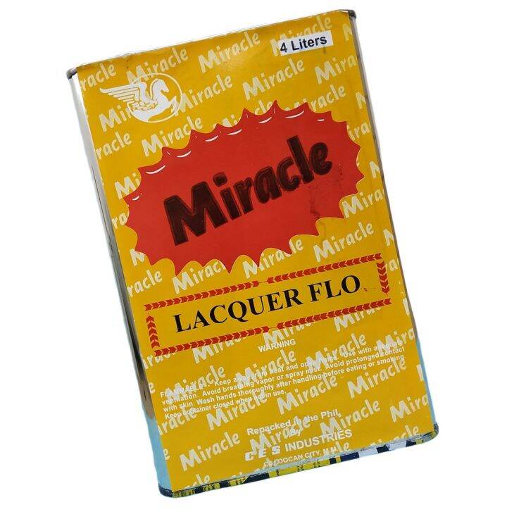 MIRACLE LACQUER FLO ( 1 GALLON 1 GALLON 1 GALLON 1 GALLON 1 GALLON 1 ...