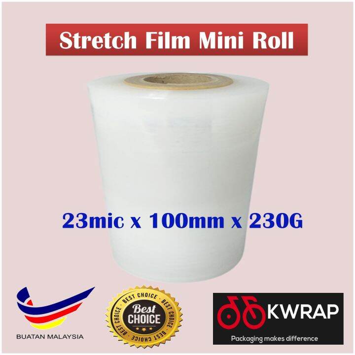 Stretch Film Mini Roll (100mm x 230g x 12 Roll) | Lazada