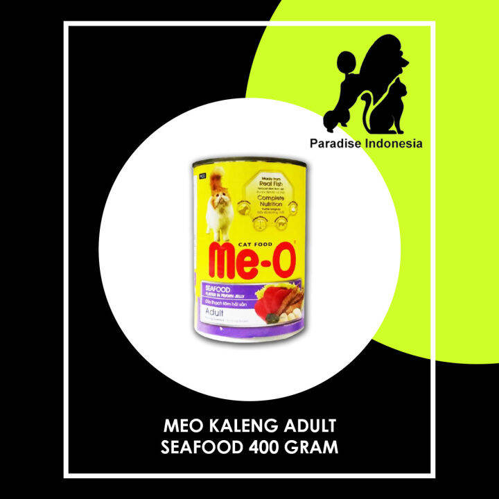 MEO ADULT SEAFOOD 400 GRAM ( CANNED FOOD FOR CAT ) | Lazada Indonesia