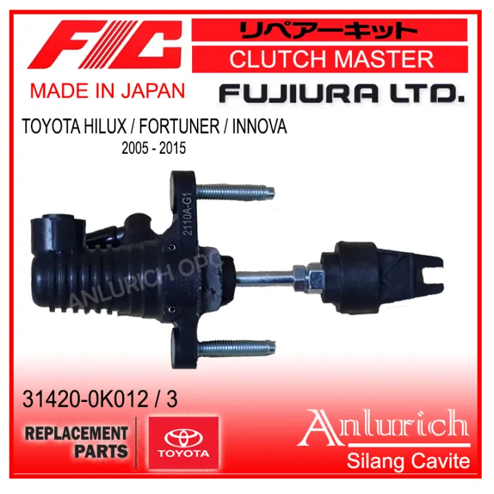 CLUTCH MASTER TOYOTA HILUX / FORTUNER / INNOVA 2005-2015 FIC 31420 ...