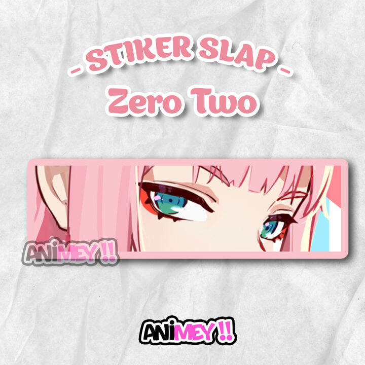 Stiker Slap Zero Two / Sticker Slap Anime Waterproof | Lazada Indonesia