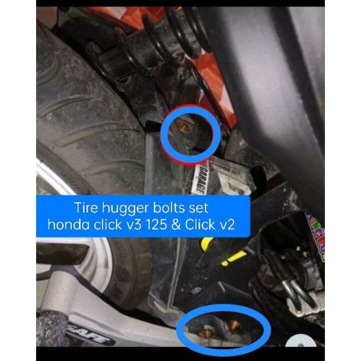 Tire hugger bolts heng for Honda Click v3/v2/v1 | Lazada PH