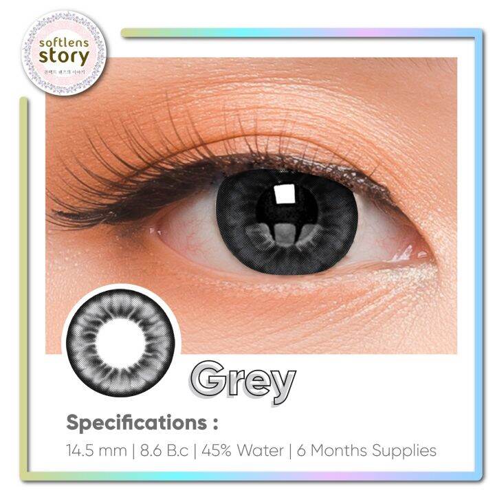 X2 Bio Color Grey Softlens Warna Bulanan | Lazada Indonesia