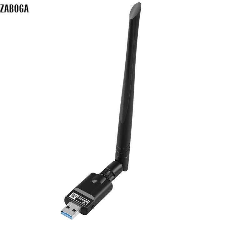 ZABOGA AC1300Mbps USB 5G/2.4Ghz Bluetooth 5.0 USB Network Card Dual ...