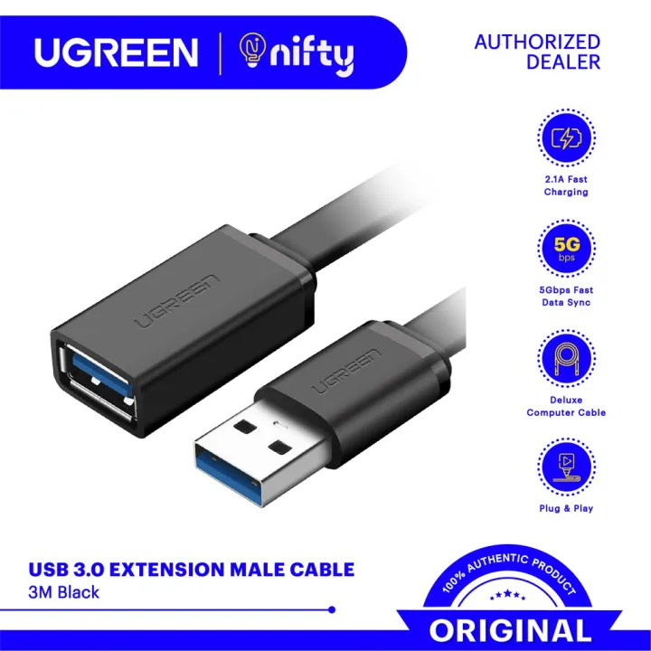 UGREEN USB Extension Cable USB Extender Cord Type A Male to Female 3M ...