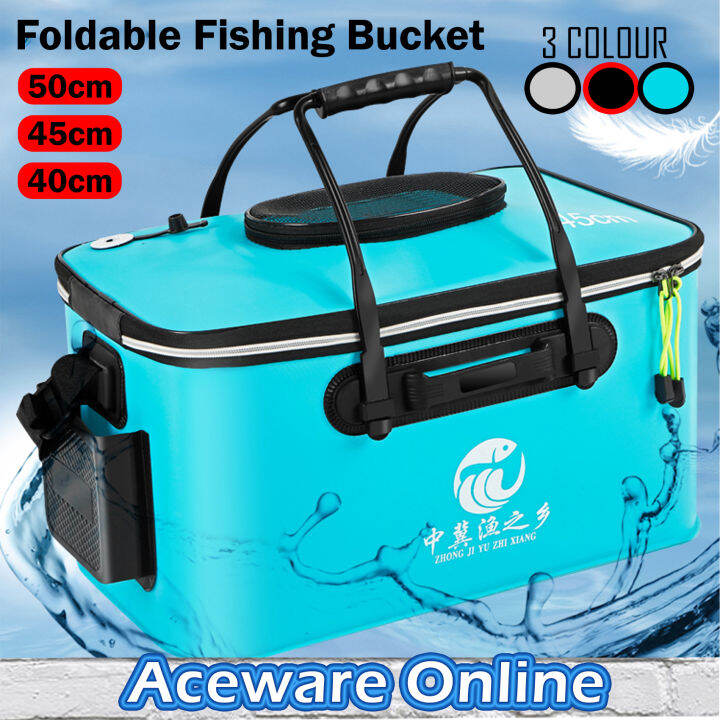 Fishing Bucket Kotak Pancing Foldable Fishing Box Pancing Murah Fishing ...