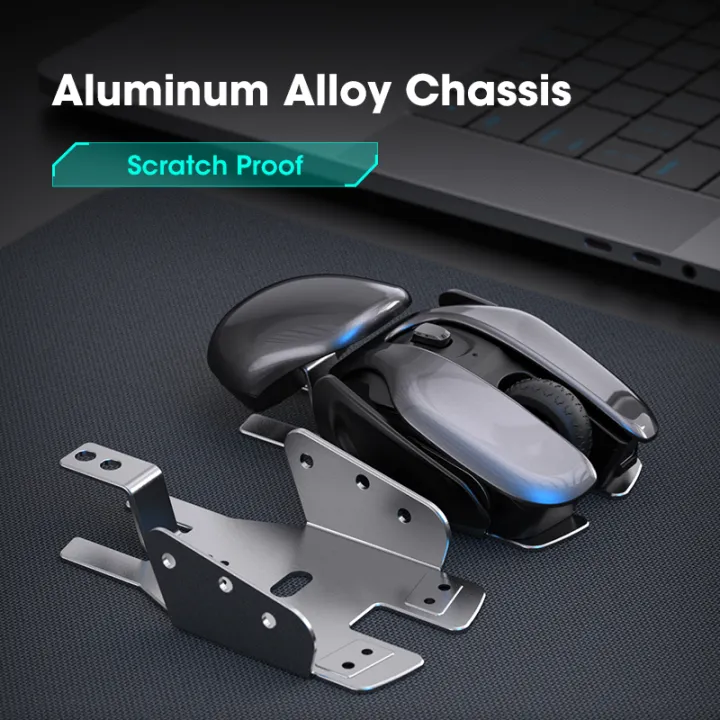 Niye Mute Ergonomic Mouse Wireless Gaming Mouse Aluminum Alloy Silent ...