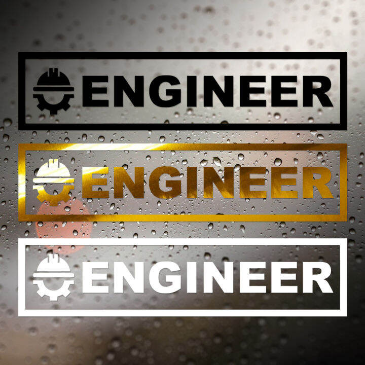 1X Sticker | Civil Engineer | Weather Proof die-cut decals | Logo ...