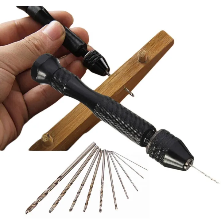 Peralatan Bor Tangan Manual Saku Mini Plus 10 Mata | Lazada Indonesia
