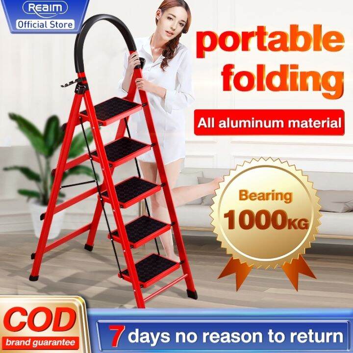 ladder Household Indoor Folding step ladder 6 Step ladder aluminum ...