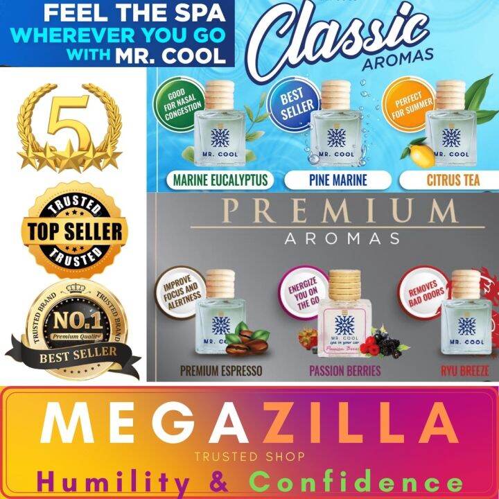 ORIGINAL MR. COOL Spa in your Car Car Perfume Car Freshener Diffuser ...