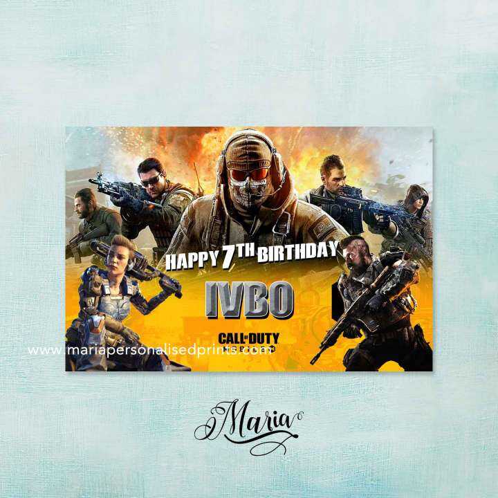 Call of Duty Birthday banner Backdrop | Lazada PH