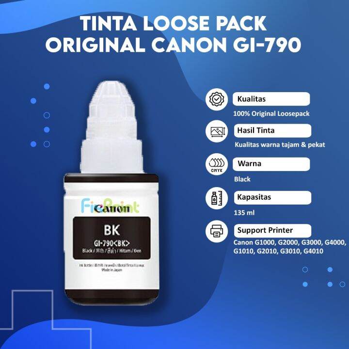Tinta Refill Loose Pack Original Canon G1010 G2010 G3010 G4010 G4000 ...