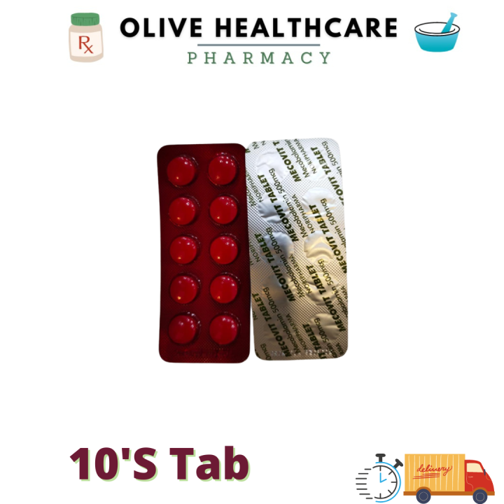 MECOVIT 500mcg Tablet 10's - Mecobalamin (Vitamin B12) | Lazada