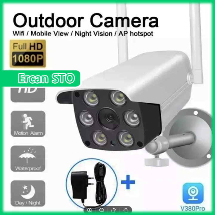 Outdoor IP security cctv camera wireless wifi connection mobile phone ...