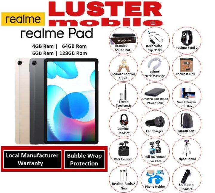 realme Pad LTE | 6GB+128GB | 4GB+64GB | Dolby Atmos Quad Speaker ...